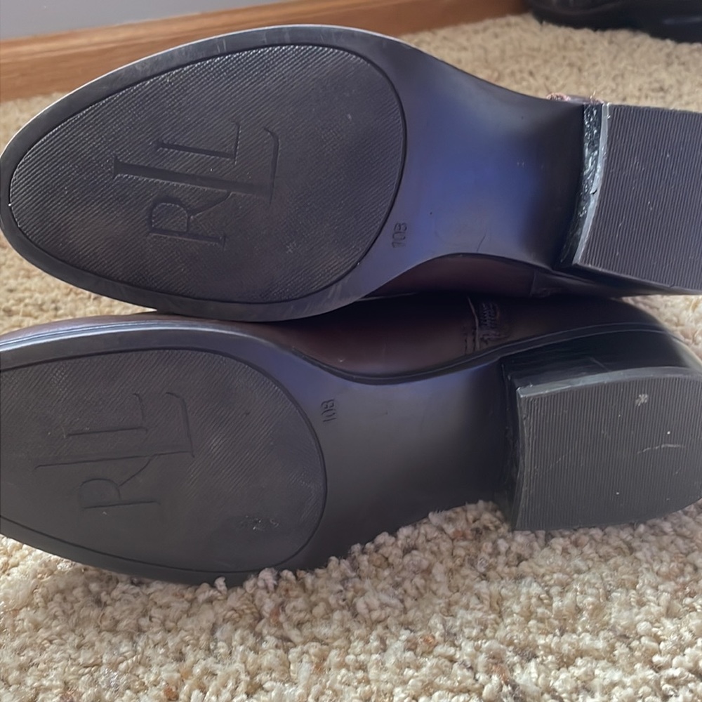 Lauren Ralph Lauren Mcleod Tall Suede Leather Riding … - Gem